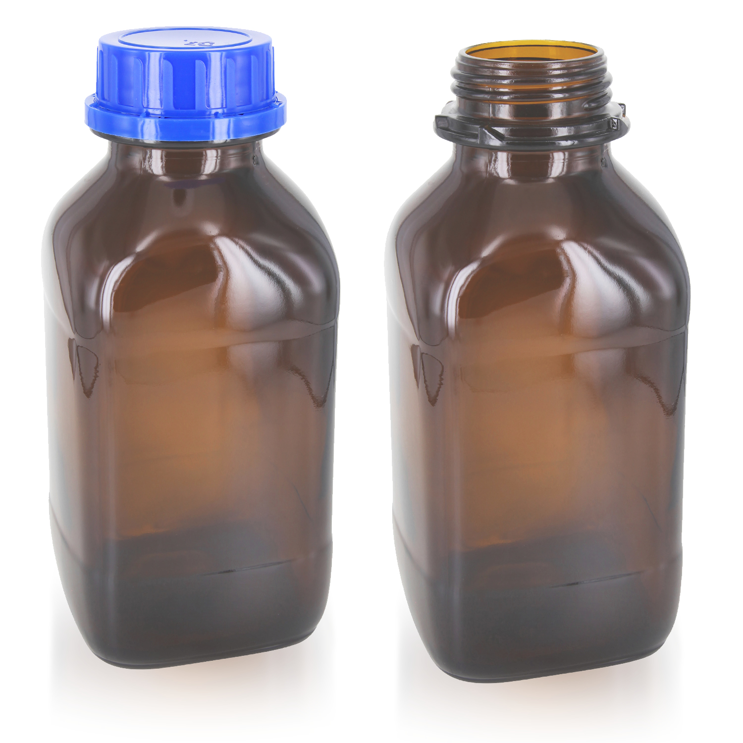 Chemikalienflasche 1000ml quadratisch DIN54