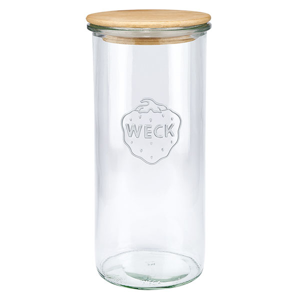 Weckglas - WECK Sturzglas 1550ml mit Holzdeckel