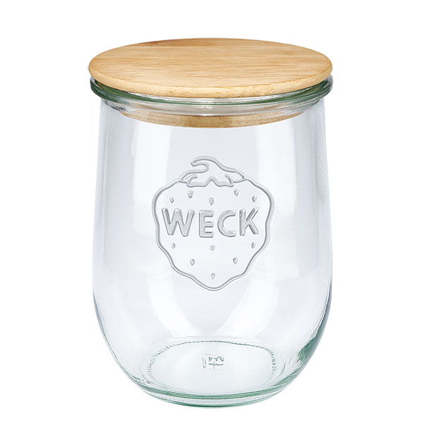 Weckglas - WECK Tulpenglas 1062ml mit Holzdeckel